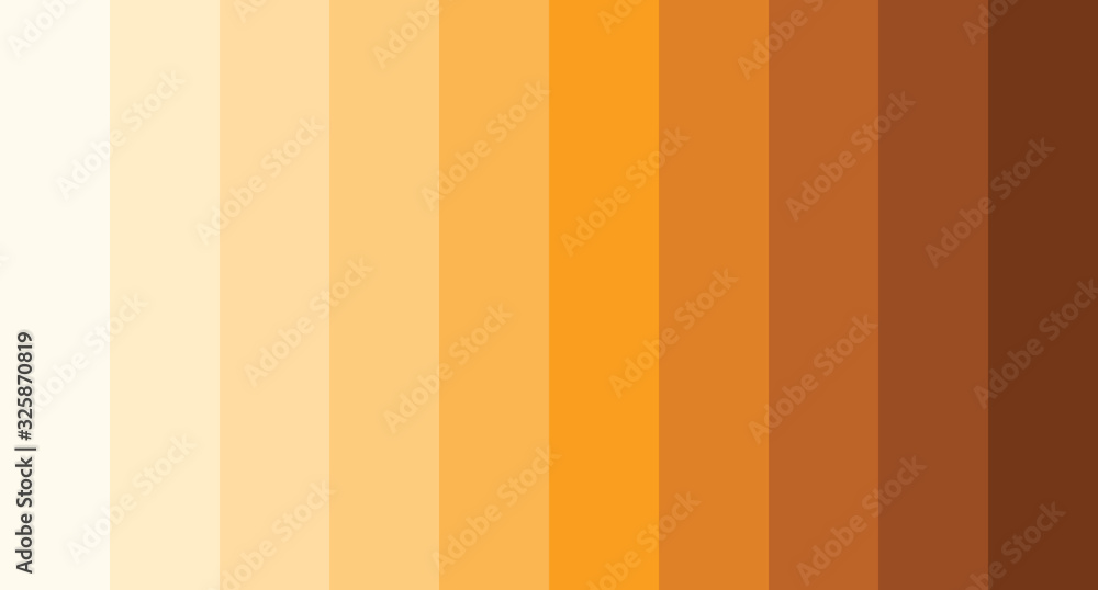 Orange color palette vector illustration Stock Vector | Adobe Stock