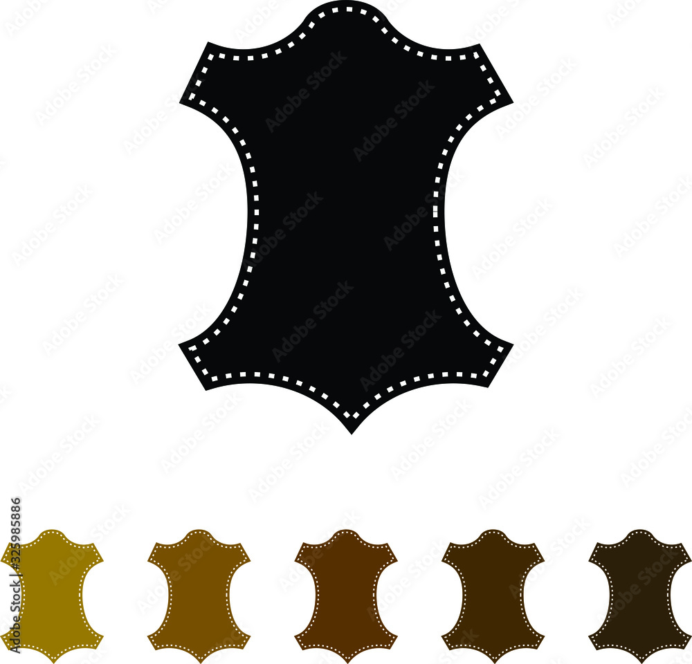 leather icon Stock Vector | Adobe Stock