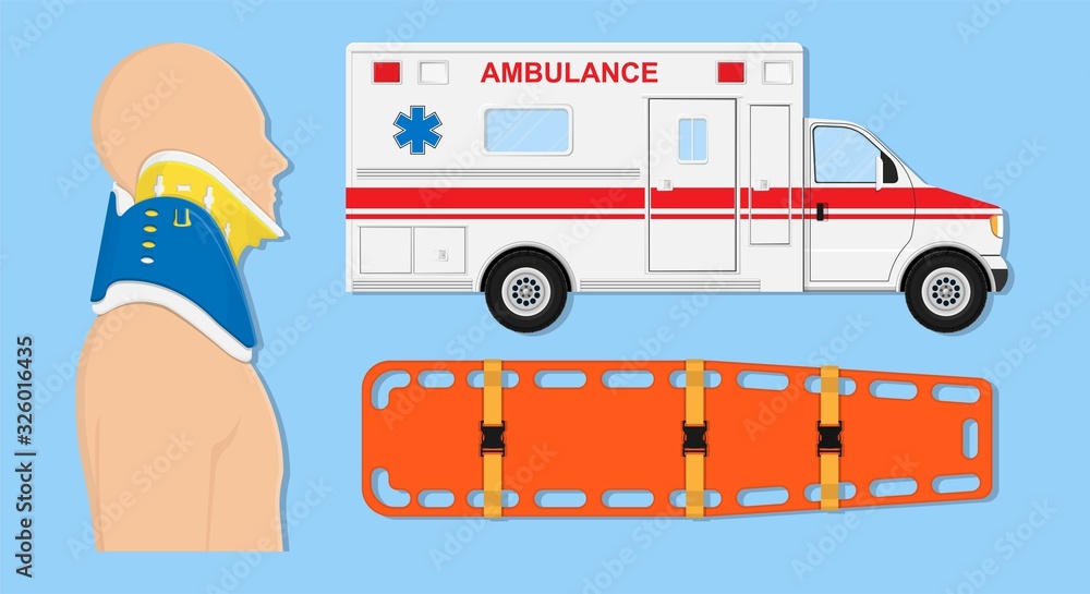 Cervical collar prevent movement backboard prehospital support body ...