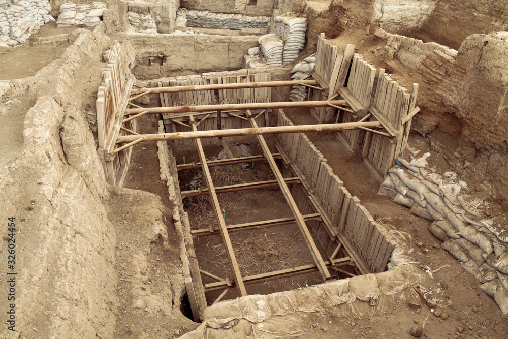 Excavations of Site of Catalhoyuk. It was a huge Neolithic and ...