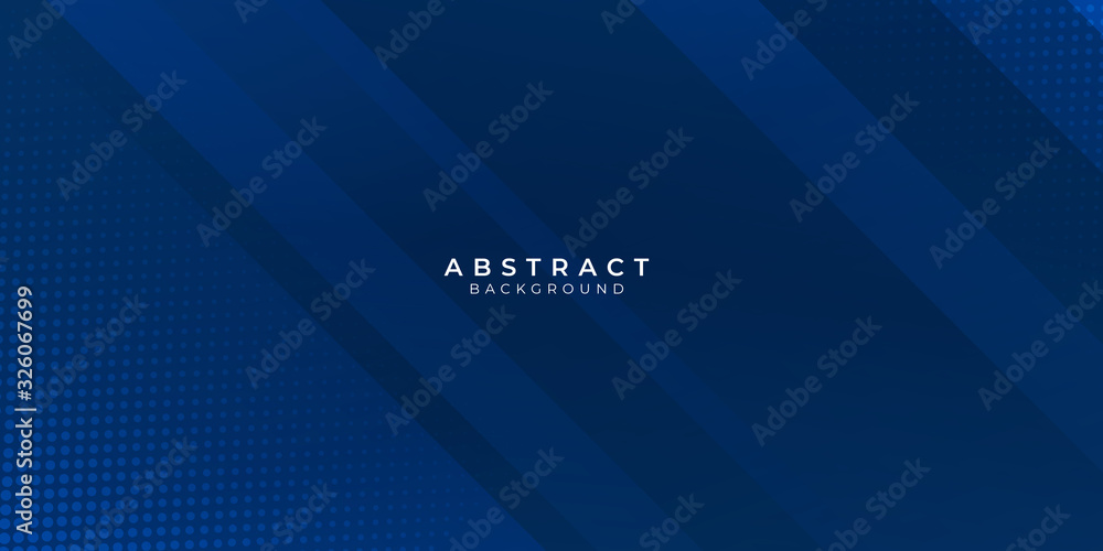 Dark blue modern abstract presentation background. Vector illustration ...