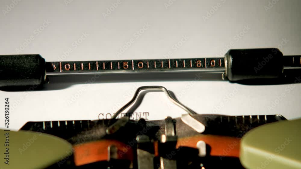 Content typewriter 4K Visual Resource high res graphic resource ...
