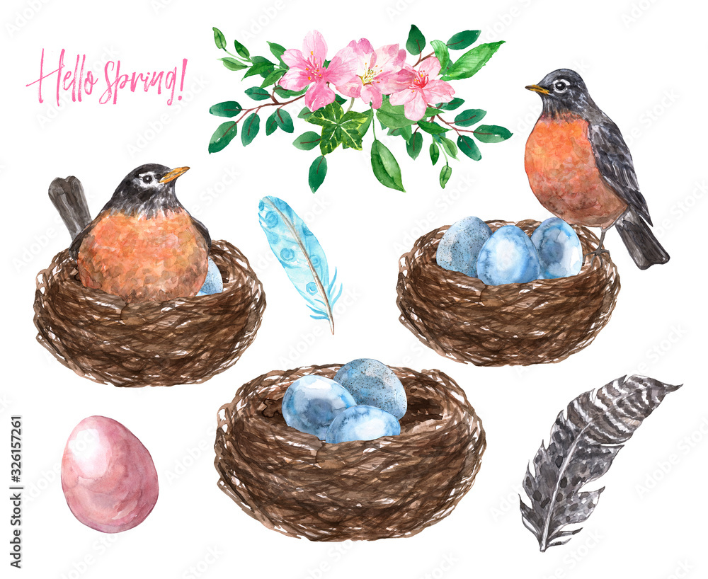 Spring Robin Clipart