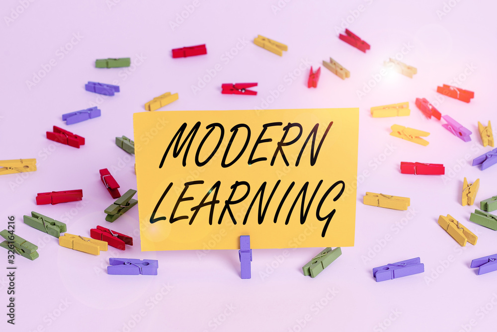 Handwriting text Modern Learning. Conceptual photo flexible and agile ...