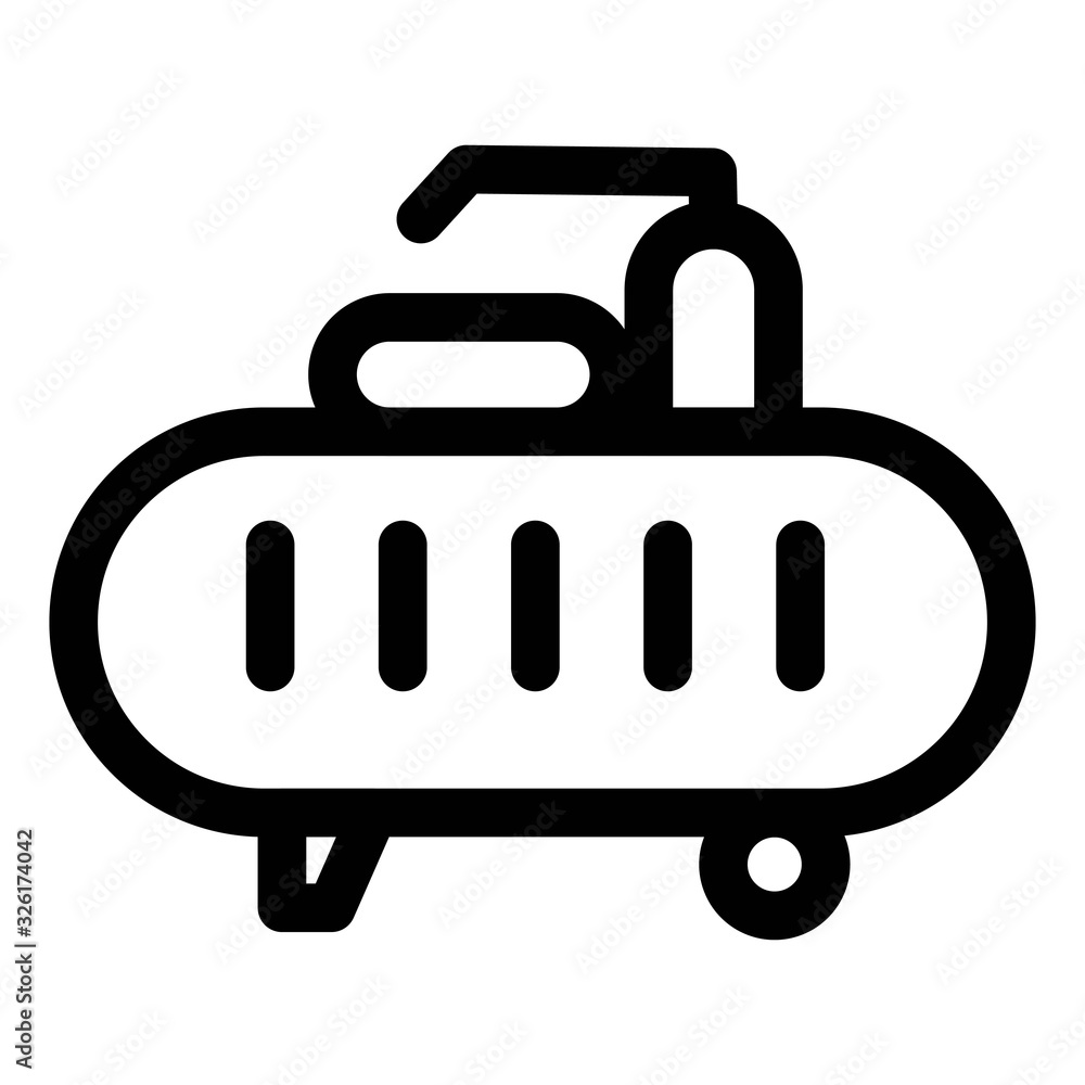 Gas cistern icon. Cylinder gas tank, fuel tank symbol Stock ...