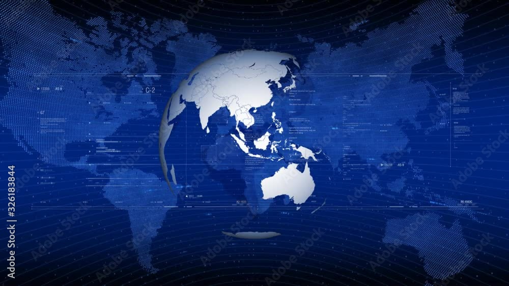 Blue News Background Loop 01 is a stylish stock motion graphics ...