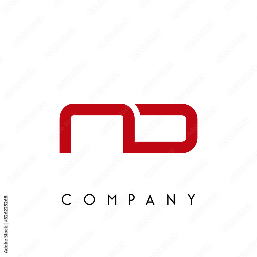 nd logo design vector icon Stock Vector | Adobe Stock
