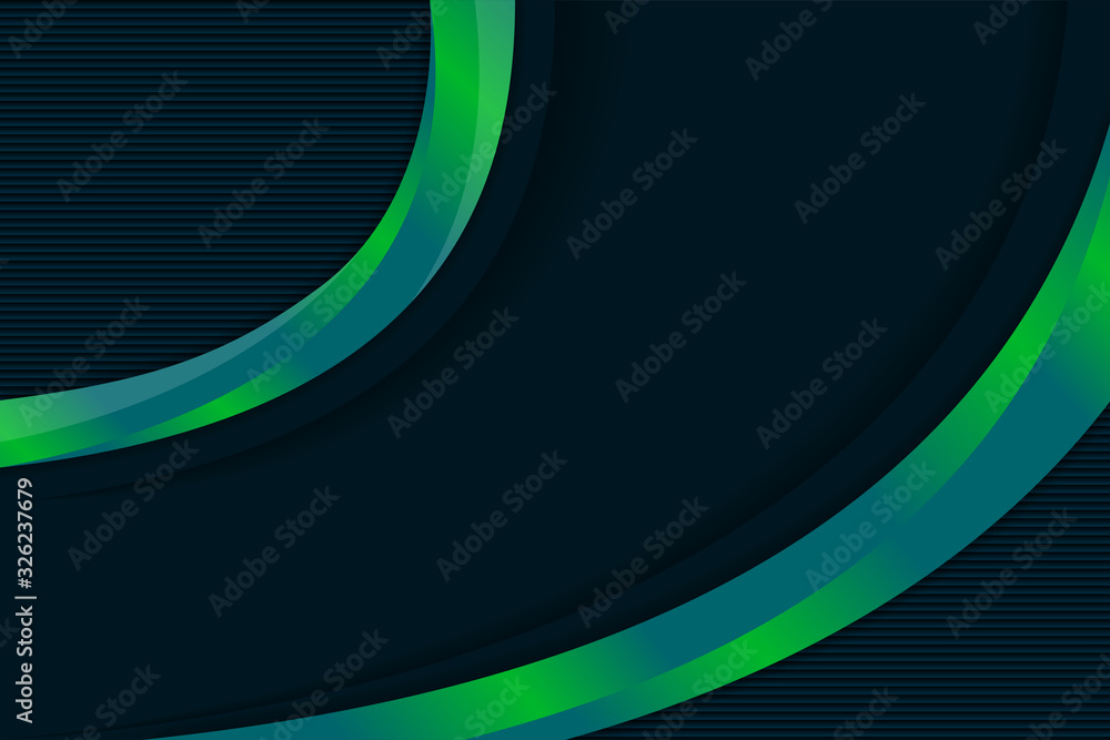 gradient green blue element designs on dark blue modern background for ...