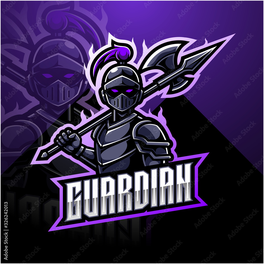 Guardian esports mascot logo design Stock Vector | Adobe Stock