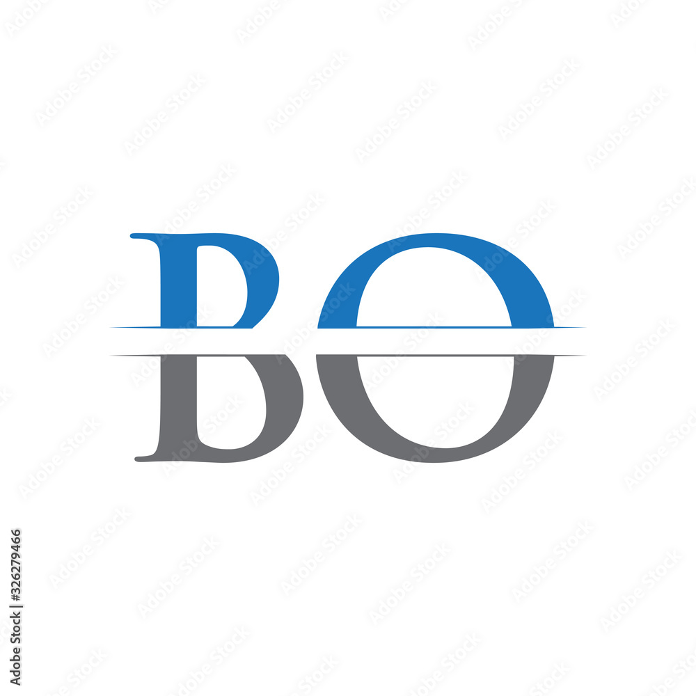 Initial BO Letter Logo With Creative Modern Business Typography Vector ...