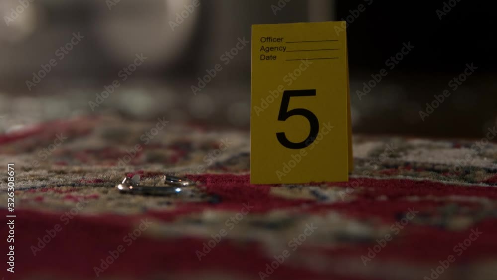 Homicide CSI Crime Scene Photography - Bloodied Weapons, Investigator ...
