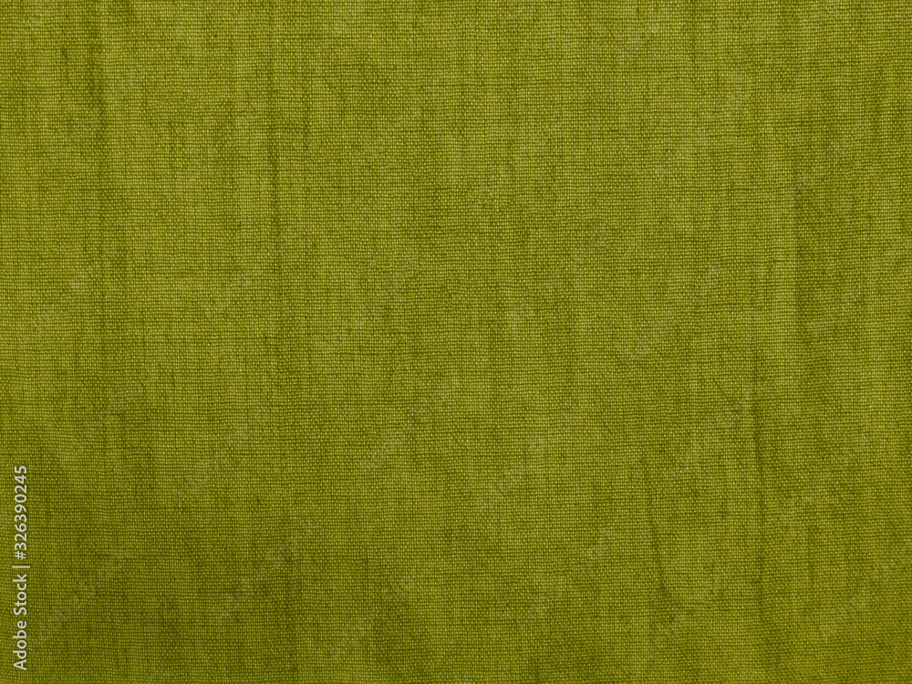 Green fabric texture. Olive rough cotton fabric background. Texture of ...