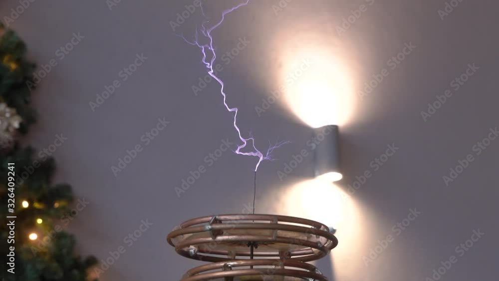 Electric lightning flare experiments generator electromagnetic device ...