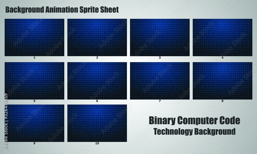 Digital binary data and streaming binary code Animated background ... Digital binary data and streaming binary code Animated background ...