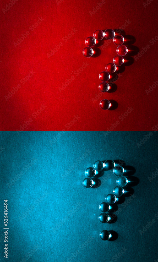 Question mark. Abstract banner with a question mark. Question mark made ...