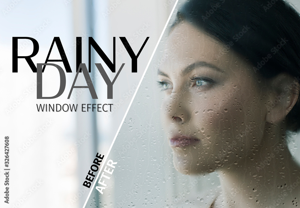 Window Reflection Effect Mockup Stock Template | Adobe Stock