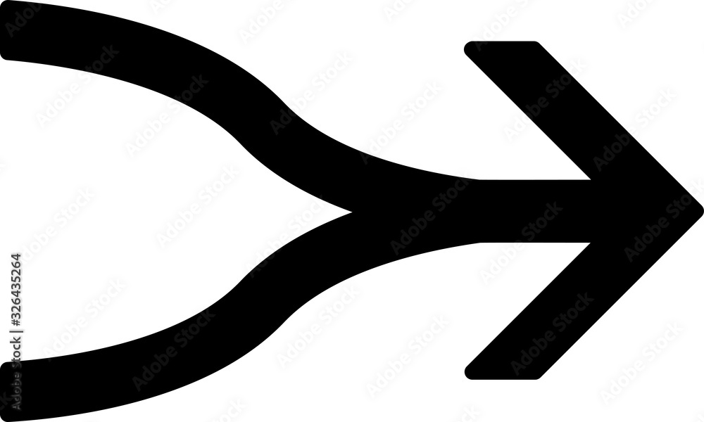 Merge icon - vector illustration Stock Vector | Adobe Stock