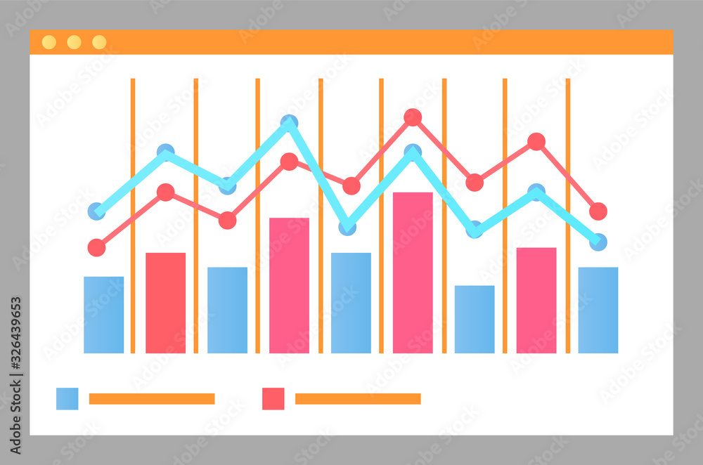 Information on paper vector, visual representation on info on pages ...