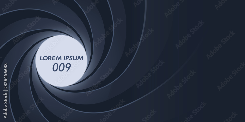 Inside of a gun rifled barrel design background_horizontal Stock Vector ...