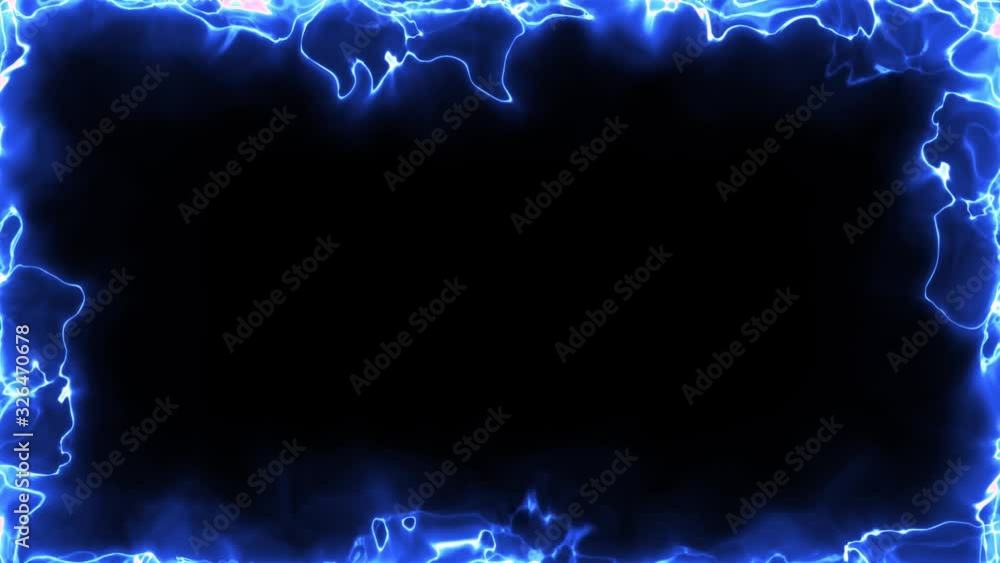 Dynamic Electric Arcs Frame Action Fx Loop/ 4k animation of a comic ...