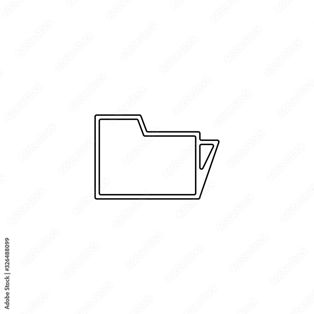 Folder icon. File archive symbol. Logo design element Stock Vector ...