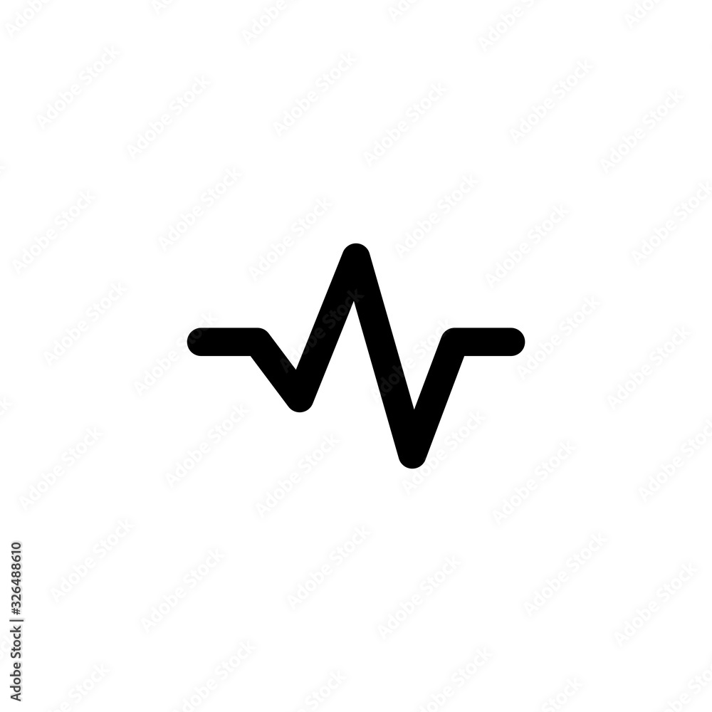 Earthquake icon. Seismic wave symbol. Logo design element Stock Vector ...