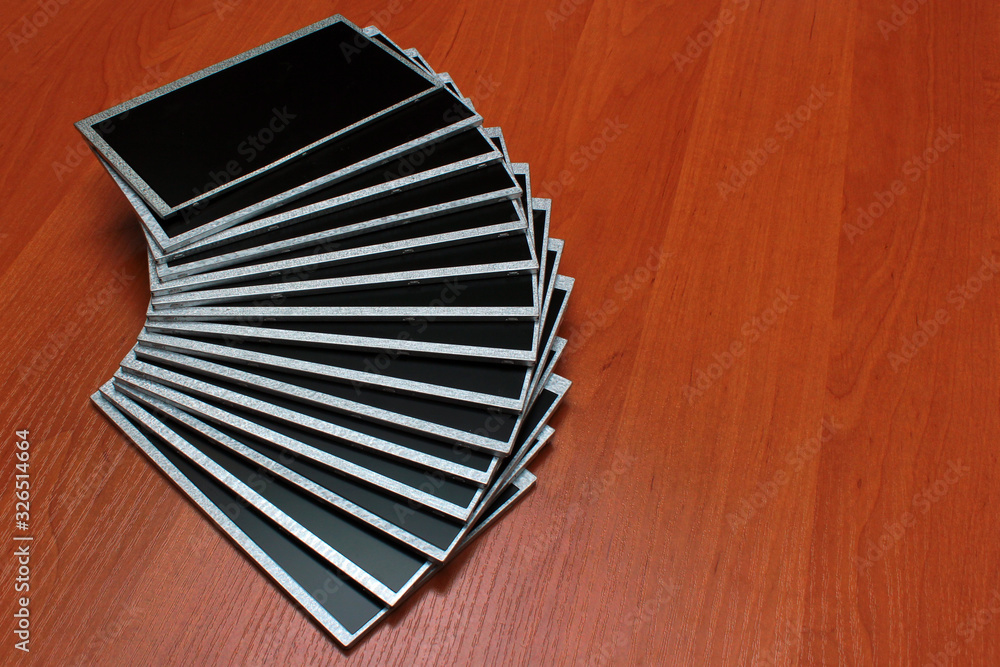 LCD and TFT screens. Phones and tablets display panels. Stock Photo ...