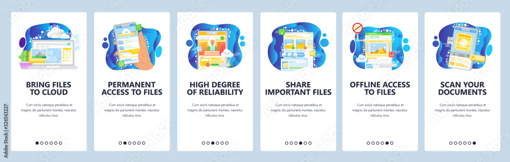 Cloud storage and files sharing app. Offline access, storage technology ...