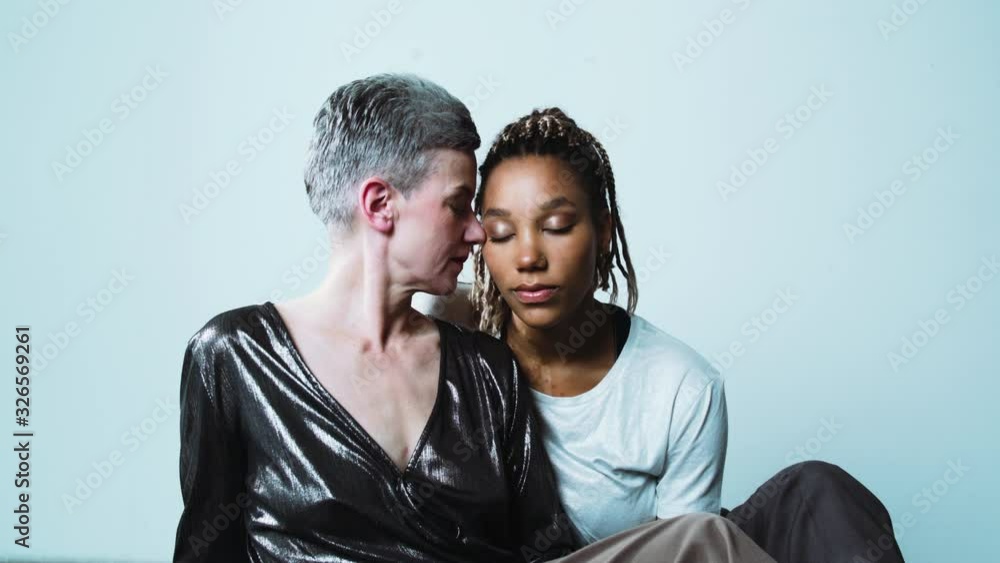 Inclusion Portrait of Two Women of Difference Age and Colour Stock ...