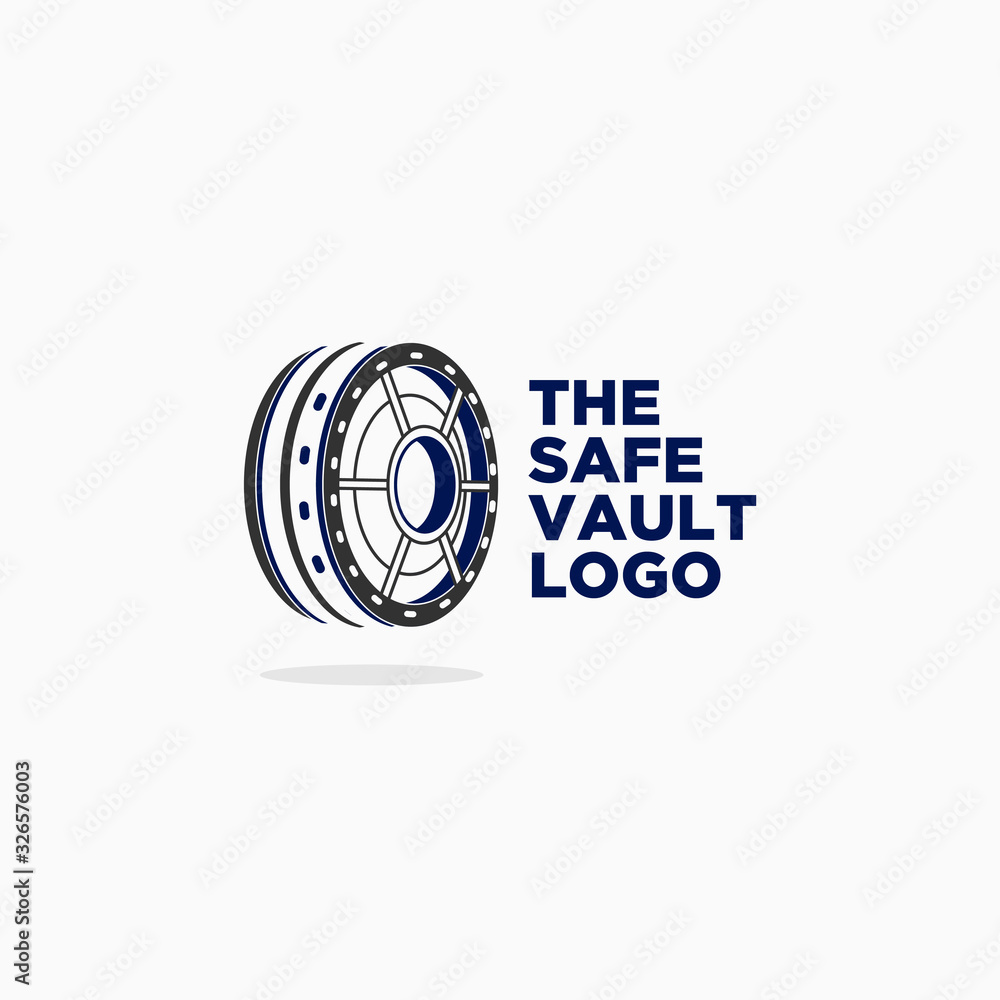 safe vault logo design inspiration . safe deposit box logo design ...