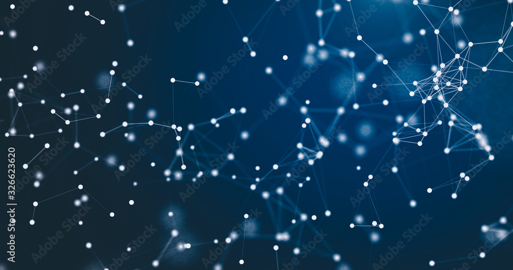 Abstract dot points connections illustration background transformation ...