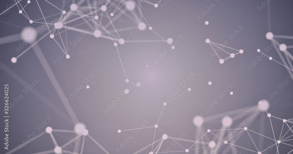 Abstract dot points connections illustration background motion ...