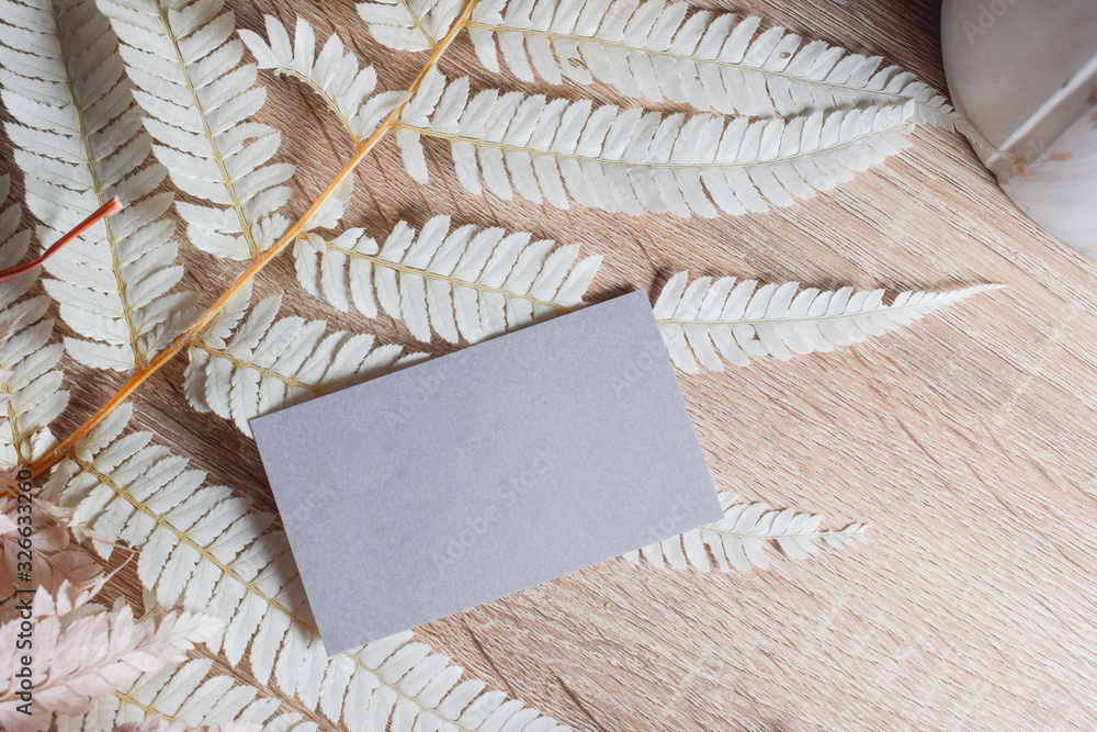 blank cards on rich background can be used for mock up in beauty and ...