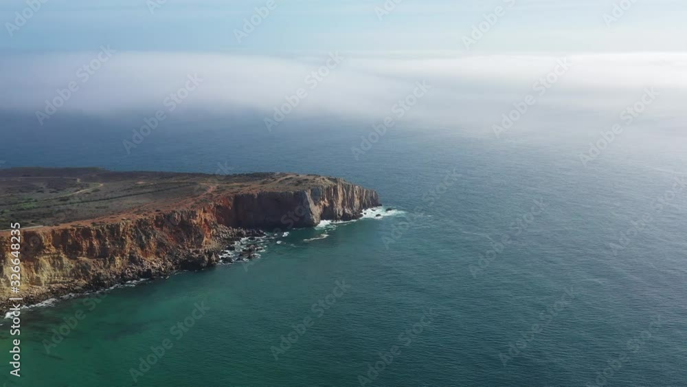 Praia Do Tonel, Cape Sagres Portugal showing the fortress and last land ...