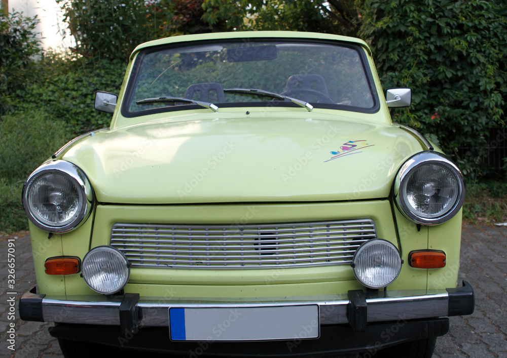 Old East German car converted into a cabriolet Stock Photo | Adobe Stock