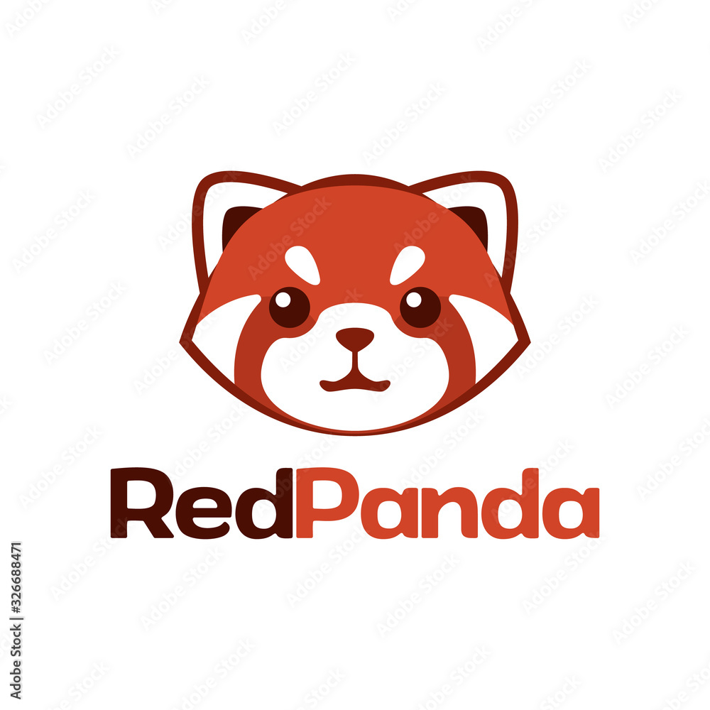red panda logo icon designs Stock Vector | Adobe Stock