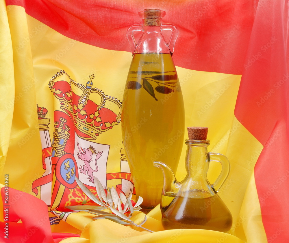 Spanish oil, The king of Extra Virgin olive oil, glass bottle shaped ...