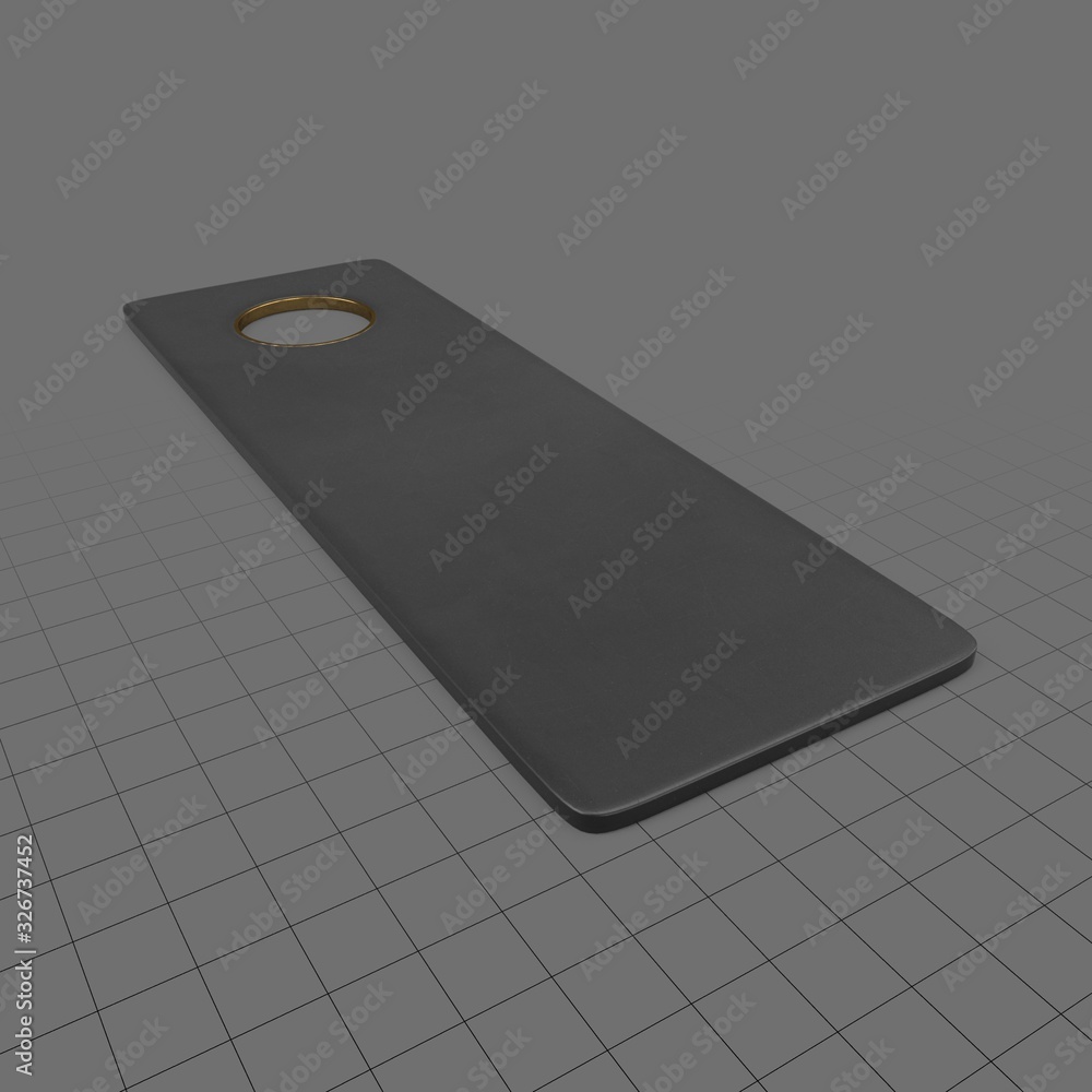 Fitting room number tag Stock 3D asset | Adobe Stock