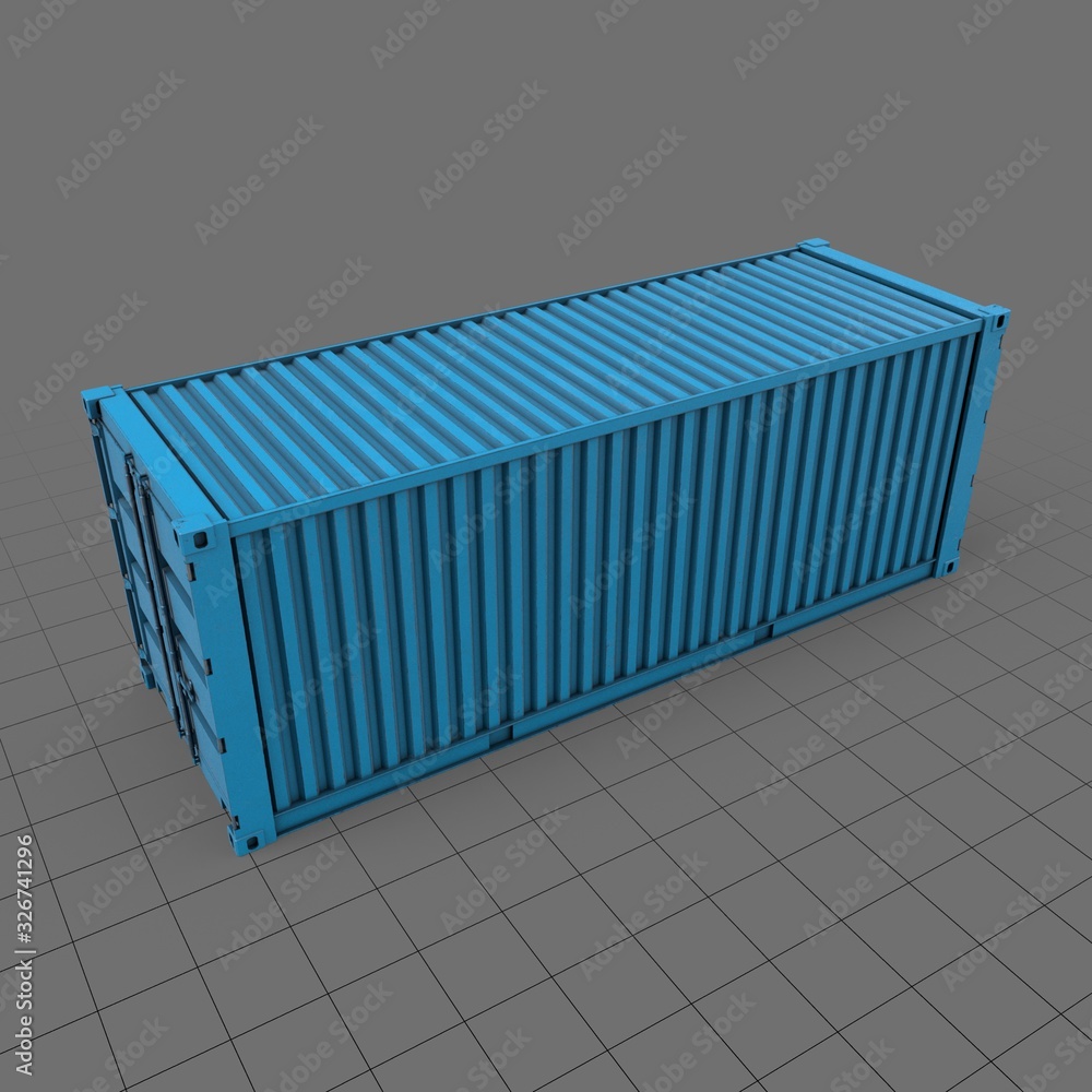 Shipping container Stock 3D asset | Adobe Stock