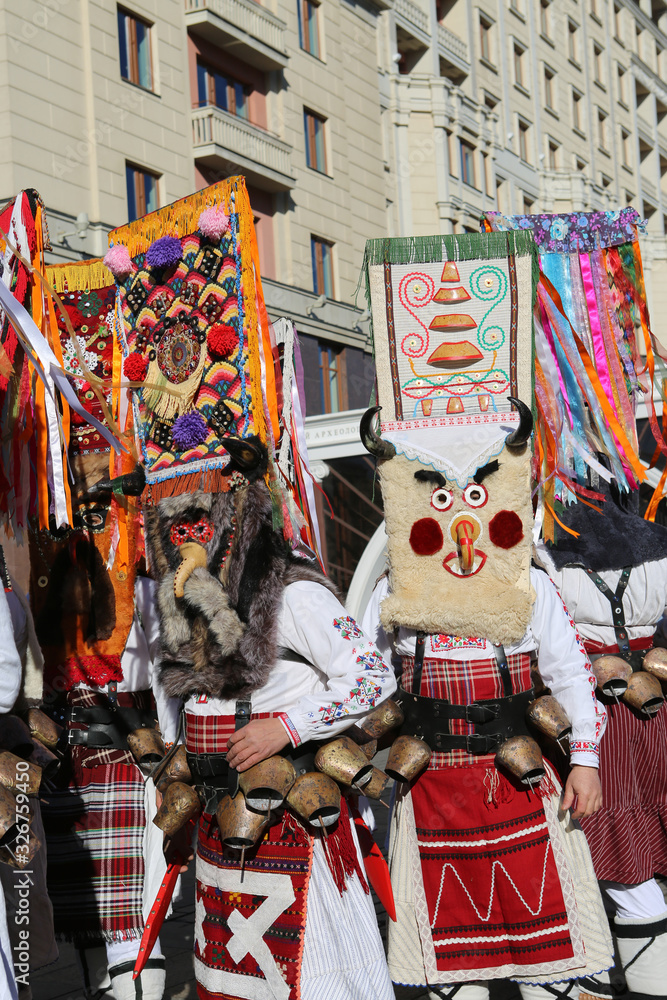 Moscow Maslenitsa Festival, Russia. Traditional national celebration in ...