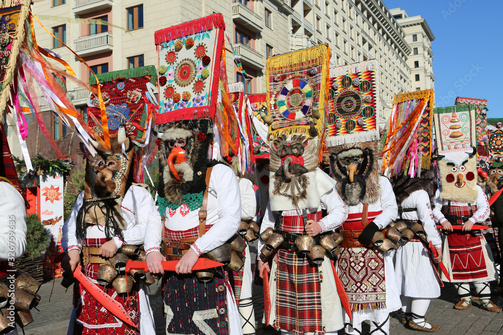 Moscow Maslenitsa Festival, Russia. Traditional national celebration in ...