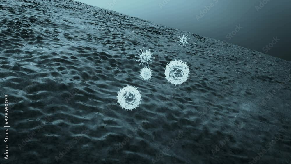 Vidéo Stock macrophage and virus, macrophage kills the viruses, 3d ...