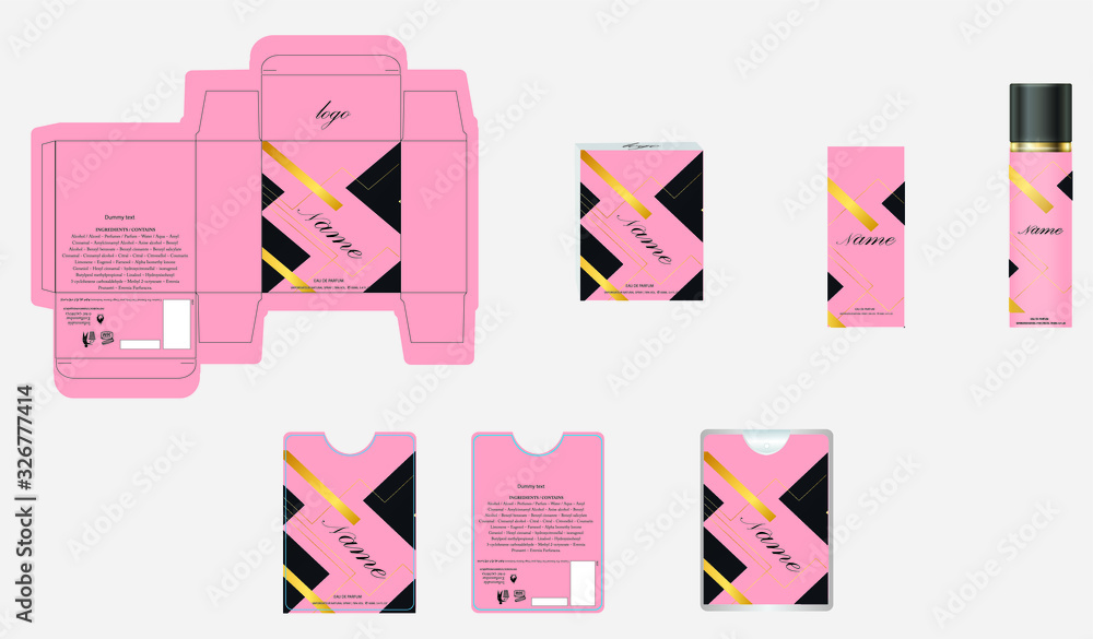 Packaging design, luxury perfume box, pocket perfume and deo design ...