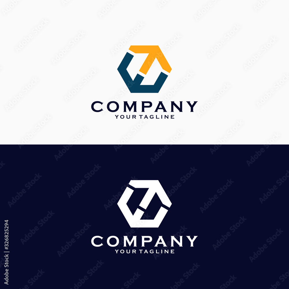TW letter combined with hexagonal logo template, bold and strong logo ...