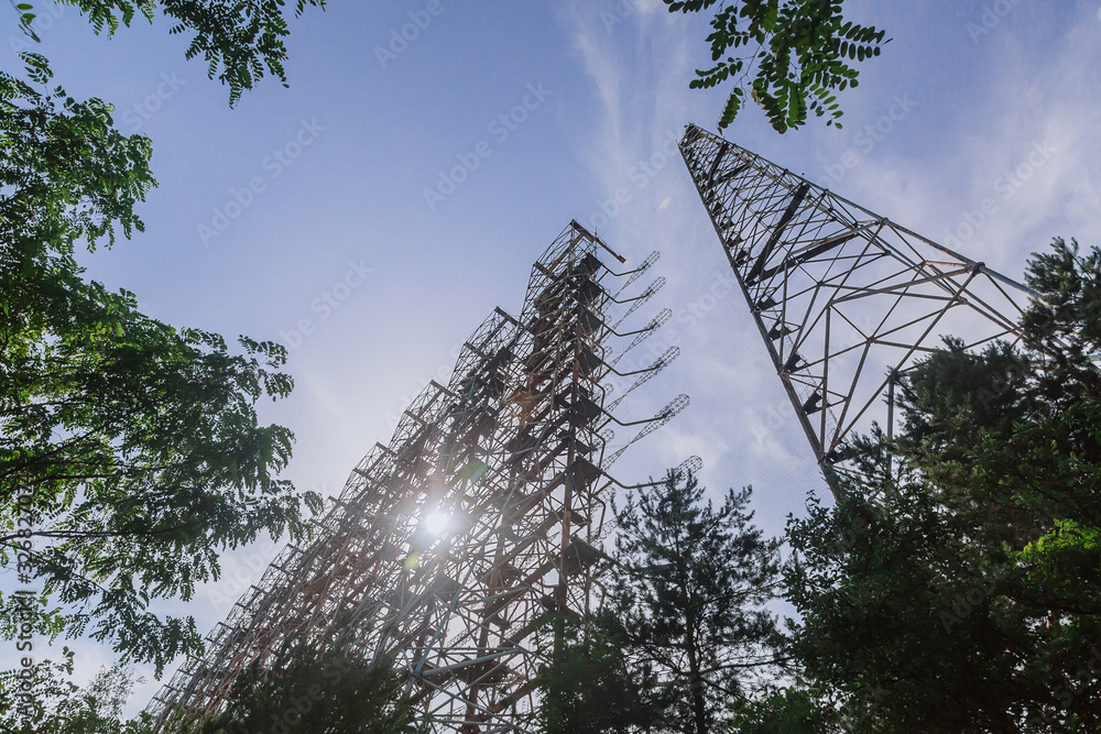 Former military Duga radar system in Chernobyl Exclusion Zone, Ukraine ...