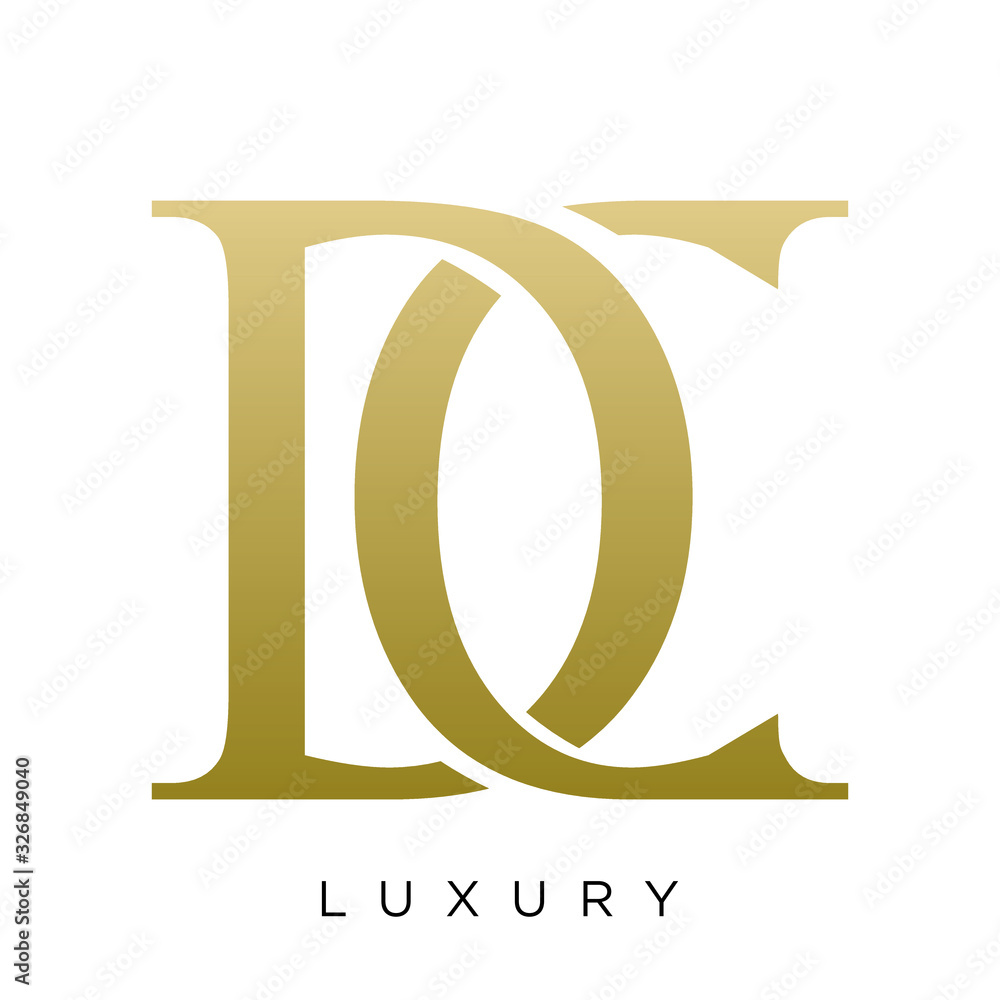 dc logo abstract symbol Stock Vector | Adobe Stock