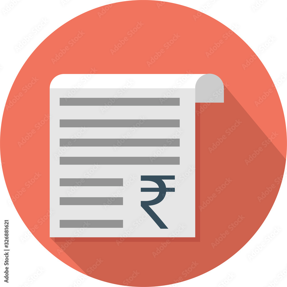 Vector Receipt Icon | Invoice icon Stock Illustration | Adobe Stock