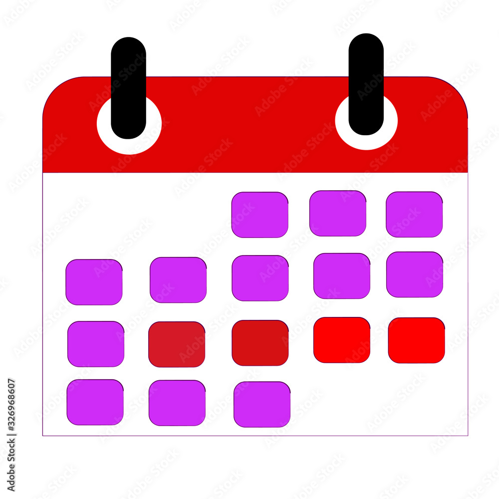 desktop calendar, no numbers, vector image Stock Vector | Adobe Stock