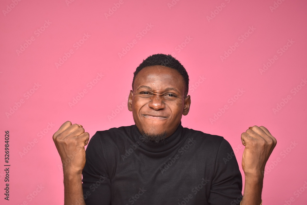 young black man expressing his rage Stock Photo | Adobe Stock