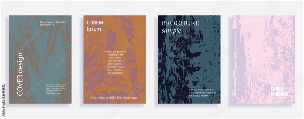 Minimalistic cover design templates. Set of layouts for covers of books ...
